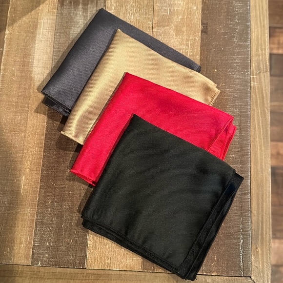 Accessories | Pocket Squares All Only Used One Night Black Grey Red And ...